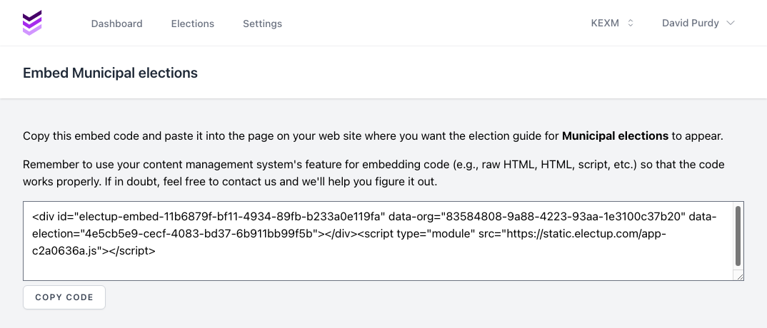 How it works - ElectUp