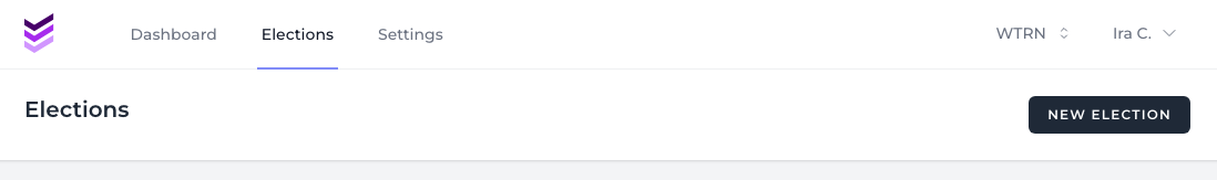 Manage elections - ElectUp